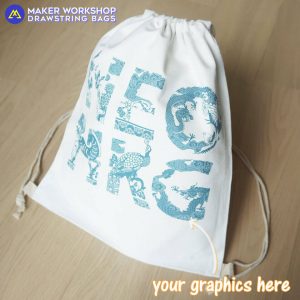 Custom Canvas Drawstring Bag Printing - Personalized Printing HK