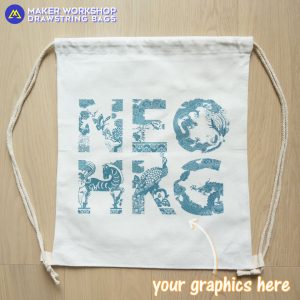 Custom Canvas Drawstring Bag Printing - Personalized Printing HK